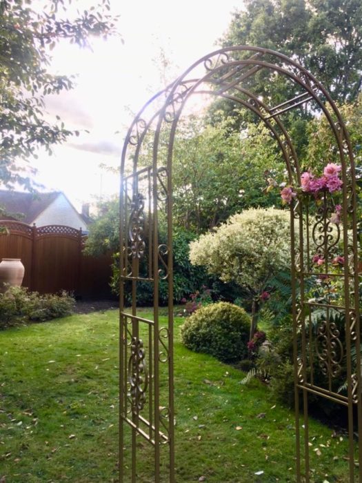 Victorian Style Arch with Scroll Design - The Great Gate Company